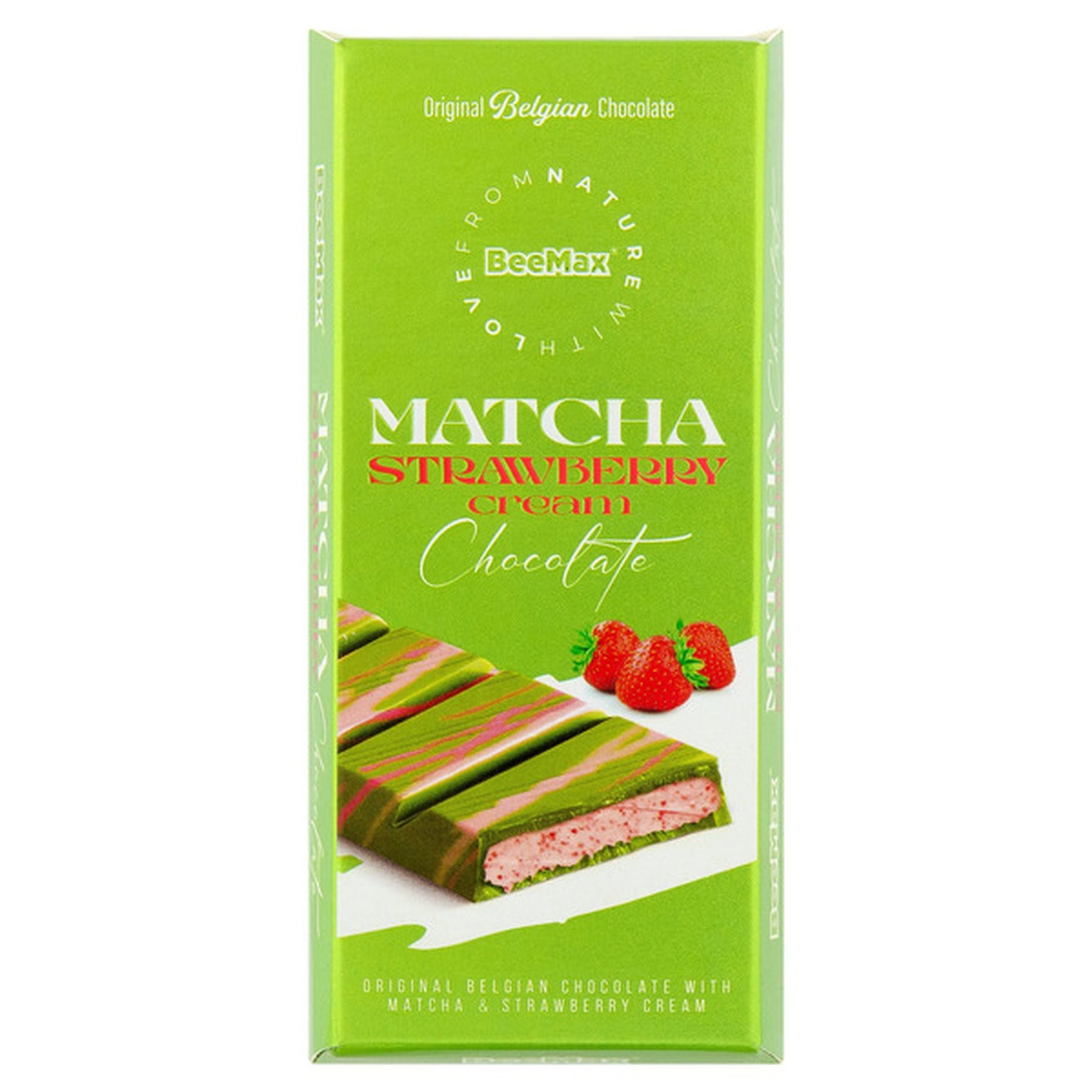 Matcha Strawberry Cream Chocolate BEEMAX – Exotic Snack Guys OP